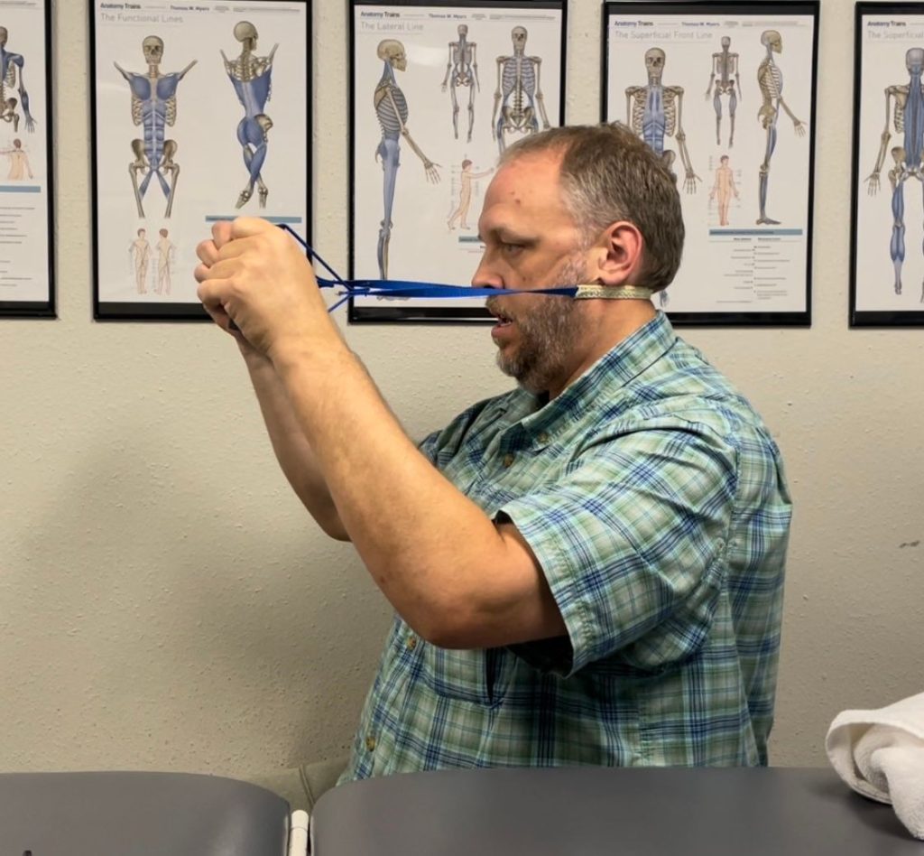 Occipital Neuralgia Stretches with a Towel | Headache - CORE Therapy ...